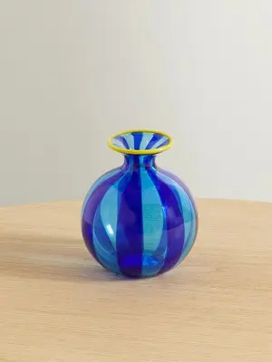 La DoubleJ Ciccio Mini Striped Murano Glass Vase