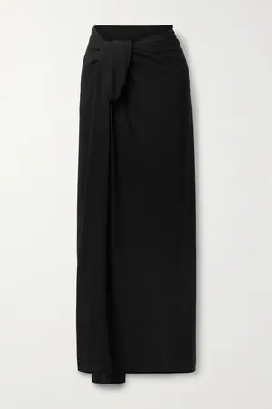 Norma Kamali Ernie Stretch-jersey Pareo - Black