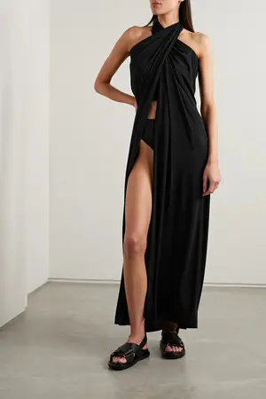 Norma Kamali Ernie Stretch-jersey Pareo