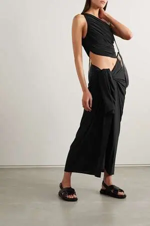 Norma Kamali Ernie Stretch-jersey Pareo