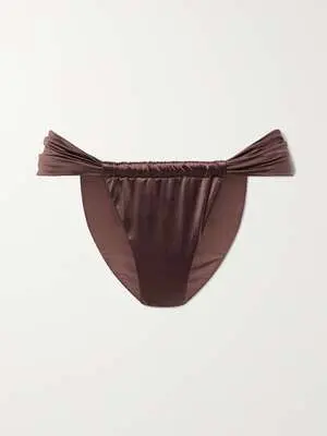 Good American Bali Stretch-satin Bikini Briefs