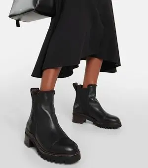 See By Chloé Mallory Leather Chelsea Boots