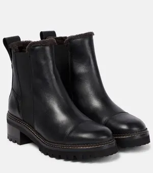 See By Chloé Mallory Leather Chelsea Boots - Black
