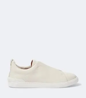 Zegna Triple Stitch Sneakers - White
