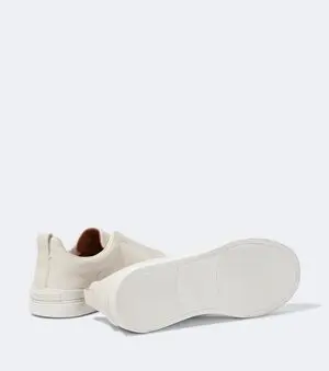 Zegna Triple Stitch Sneakers - White