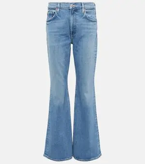 Citizens Of Humanity Isola Mid-rise Flared Jeans - Blue