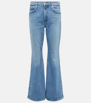 Citizens Of Humanity Isola Mid-rise Flared Jeans - Blue