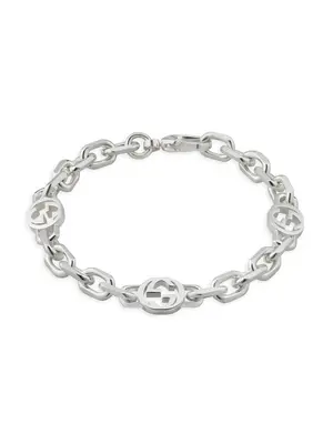 Gucci Interlocking G Sterling Bracelet - Silver
