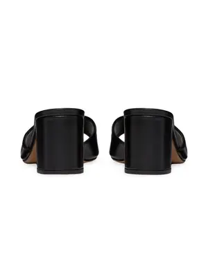 Valentino Garavani One Stud Calfskin Slide Sandal 60mm