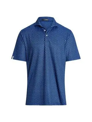 Ralph Lauren Men's Nautical Compass Print Polo - Florida Blue Nautical Compass  - Florida Blue Nautical Compass