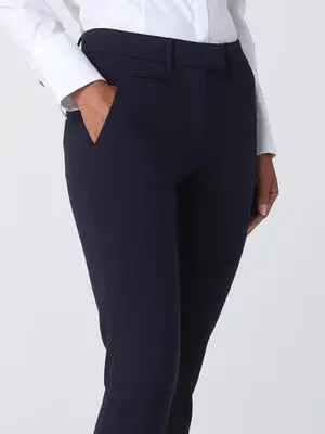 DONDUP Tailored Viscose Blend Trousers - Blue