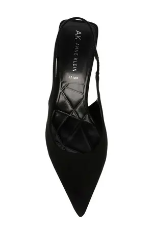 Anne Klein Indianna Slingback Pump - Black Micro