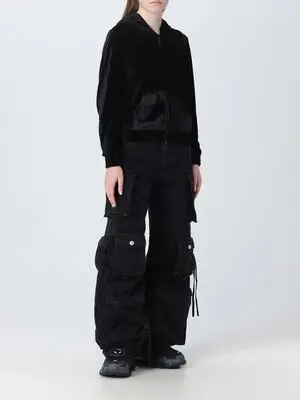 Balenciaga Velvet Zip-up Sweatshirt