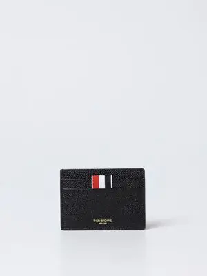Thom Browne Credit Card Holder In Grained Leather