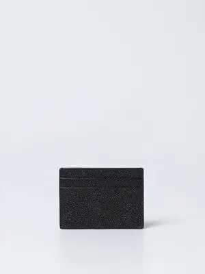 Thom Browne Credit Card Holder In Grained Leather