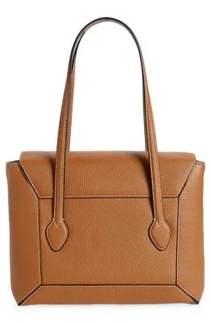 Strathberry Mosaic Leather Tote - Tan/vanilla