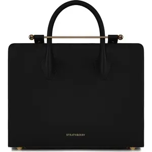Strathberry Midi Leather Tote - Black