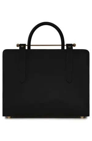 Strathberry Midi Leather Tote - Black
