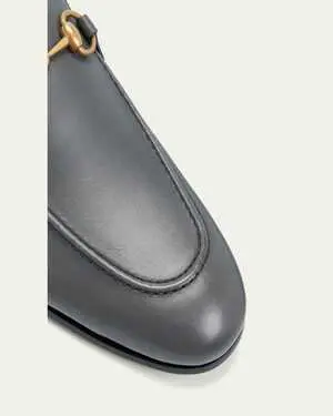 Gucci Jordaan Leather Loafers - Black