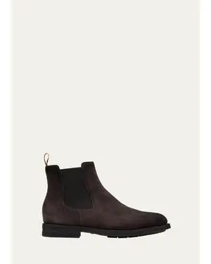 Santoni Enver Suede Chelsea Boots - Grey