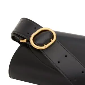 JIL SANDER Cannolo Shoulder Bag - Black