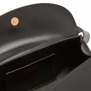 JIL SANDER Cannolo Shoulder Bag - Black