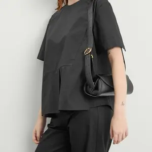 JIL SANDER Cannolo Shoulder Bag - Black
