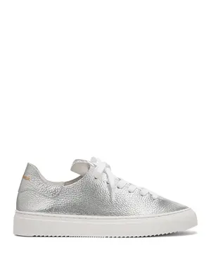 Sam Edelman Poppy Lace Up Sneakers - Silver Leather