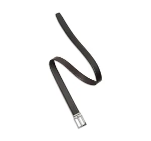 FERRAGAMO Leather Reversible Belt - Nero/hickory