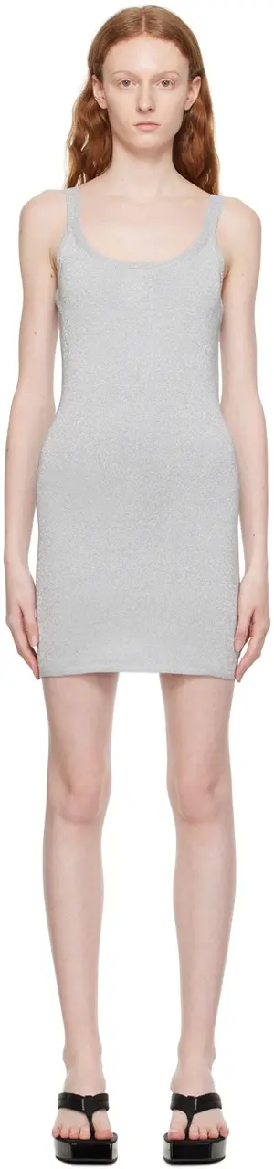Alexander Wang Alexanderwang.t Silver Tank Minidress - 046 Silver