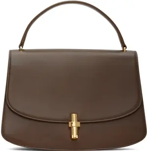 THE ROW The Row Brown Sofia 10 Bag - Stone Shg