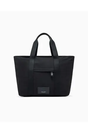 Giorgio Armani Asv Small Nylon Shopper Bag - Black