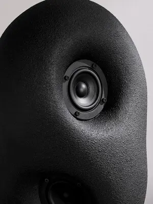 TRANSPARENT Acoustic Sculpture Jesmonite Speaker - Black