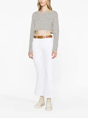 FRAME Le Crop Flare Slit Jeans