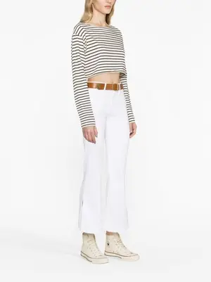 FRAME Le Crop Flare Slit Jeans