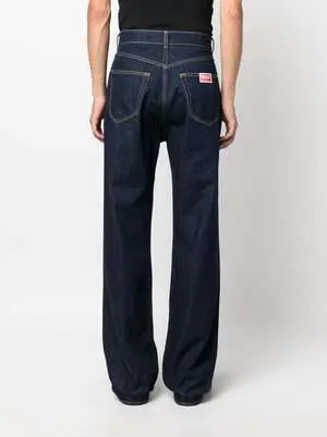 Kenzo Dark-wash Wide-leg Trousers