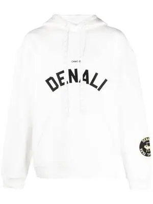 OAMC Logo-embroidered Drawstring Hoodie - White
