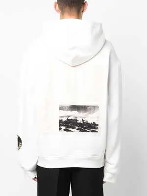 OAMC Logo-embroidered Drawstring Hoodie