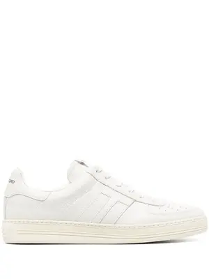 TOM FORD Logo-patch Low-top Leather Sneakers