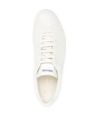 TOM FORD Logo-patch Low-top Leather Sneakers