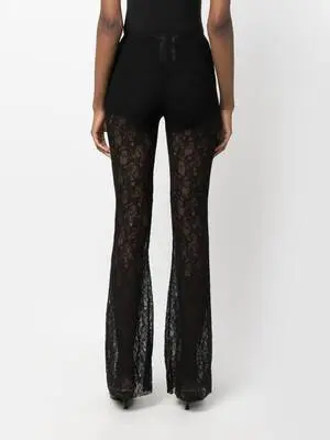Philosophy Di Lorenzo Serafini Floral Lace Flared Trousers