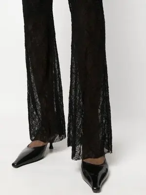 Philosophy Di Lorenzo Serafini Floral Lace Flared Trousers