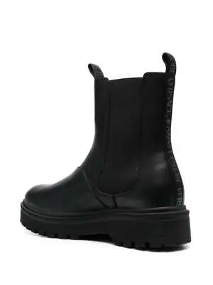 Versace Leather Chelsea Boots