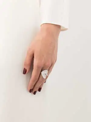 Pasquale Bruni 18kt White Gold And Diamond Giardini Segreti Ring