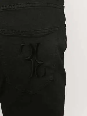 BILLIONAIRE Mid-rise Straight-leg Jeans - Black