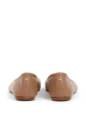 MAISON MARGIELA Leather Tabi Ballet Flats - Brown