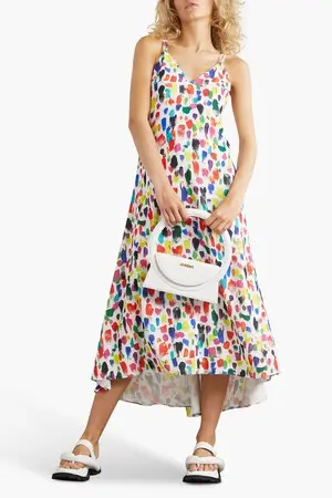 CHRISTOPHER KANE Printed Crepe Midi Dress