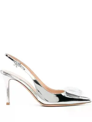 GIANVITO ROSSI Jaipur 90mm Slingback Pumps - Silver