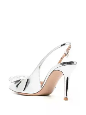GIANVITO ROSSI Jaipur 90mm Slingback Pumps - Silver