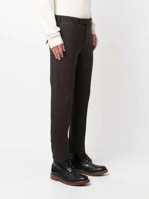 PT TORINO Tailored Wool Trousers - Brown